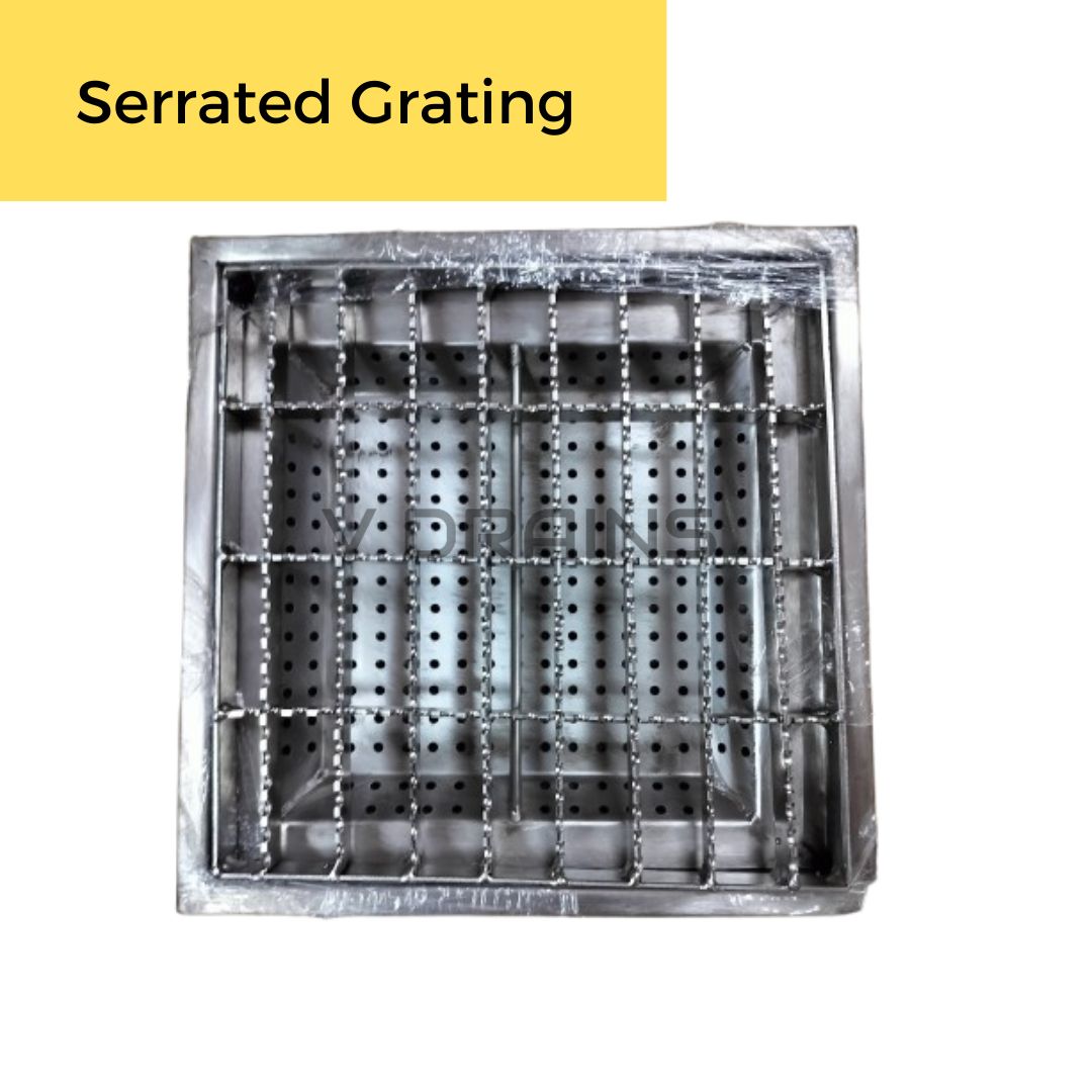 Square Commercial SS Kitchen Drain Trap – V DRAINS